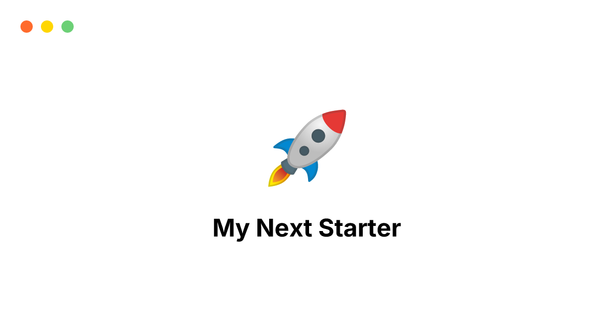 My Next Starter